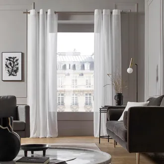 Madura Voilage À Oeillets Kea Blanc optique - BLANC