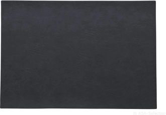 ASA Tischset, Platzset - Farbe: Nightsky Schwarz - Kunstleder - 46 x 33 cm - 6er Set