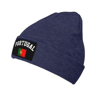 Generic Classique Bonnet Tricot&eacute;, Drapeau Portugais dr&ocirc;le, Chaud Beanie Tricot&eacute;, Bonnet Hiver Chaud Tricot pour Femme, Ski, Cyclisme