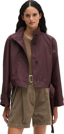 Marc O'Polo Outdoorjacke MARC OPOLO aus Cotton-Nylon-Mix, Damen, Gr. 32, schwarz cherry, Obermaterial: 59% Baumwolle, 41% Polyamid. Futter: 100% Polyester, unifar