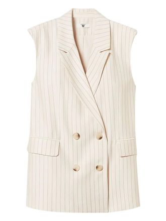 Twin-Set veston à rayures - Tons neutres