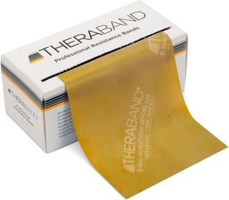 Theraband Widerstandsband 5.5m - Beige (Sehr Leicht) - Professionelles Latex-Fitnessband f&uuml;r Anf&auml;nger, Physiotherapie, Reha & Mobilisation