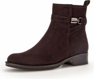Gabor Damen Biker Boots, Frauen Stiefeletten,Wechselfu&szlig;bett,flach,stiefel,bootee,booties,halbstiefel,chocolate (altsi),40 EU / 6.5 UK