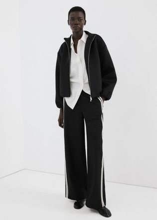 Mango Kombinierte Hose mit Streifen schwarz - Damen - XXS - MANGO