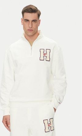 Tommy Jeans Sweatshirt Towel Patch DM0DM21263 Écru Regular Fit