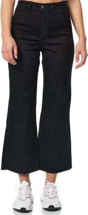Tazzio Jeans Damen Flared Bootcut Stretch Hose Denim Jeanshose Regular Fit F113 (Schwarz, 48)
