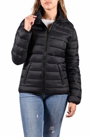 Scott Doudoune &agrave; Capuche Louna Veste Femme Hiver (FR/ES, Alpha/lettres, TTG, Taille normale, Taille normale, Noir)