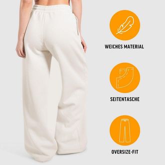 Smilodox Jogginghose Damen Siara, Bequeme Freizeithose mit Seitentaschen Trainingshose mit verstellbarem Beinabschluss