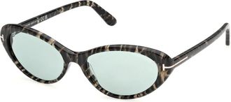 Tom Ford Lunettes de soleil Celina-02 - Femme - Accessoires - Brun - Taille: 55 MM