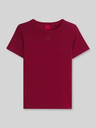 HUGO BOSS Regular Fit T-Shirt aus Baumwoll-Mix Modell Deloris