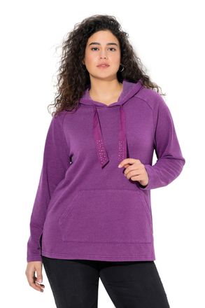 Ulla Popken Damen gro&szlig;e Gr&ouml;&szlig;en &Uuml;bergr&ouml;&szlig;en Plus Size Sweatshirt mit dekorierter Kordel