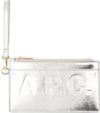 A.P.C. Clutches - Market Clutche - Synthetic - Silver - Gr. unisize - in Silber - für Damen