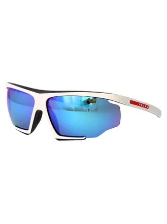 Prada 0PS Injected Rubber Effect Sunglasses - White