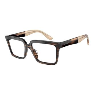 Giorgio Armani unisex, Accessoires, Brun, Taille: 55 MM Rayé Marron Monture AR 7230U