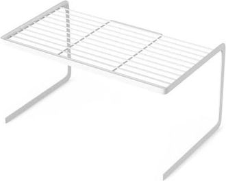 CHICIRIS &Eacute;gouttoir &agrave; Vaisselle Blanc, Support de Rangement de Cuisine Robuste pour Assiettes, Bols, Support de Comptoir pour Petites Cuisines, en Acier au Carb