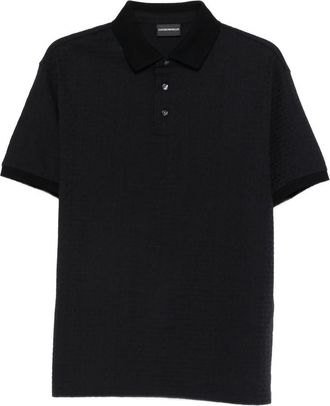 Emporio Armani Textured Polo Shirt