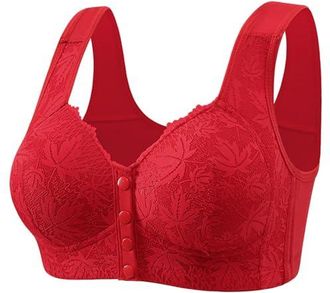 Generic Soutien Gorge Post Mastectomie Ouverture Devant,Soutien Gorge Fermeture Devant sans Armature Brassiere Post Operatoire Cancer du Sein Brassiere Mainti