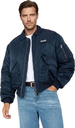 Schott NYC Homme 21090rs Jacket, Bleu Marine, XL EU