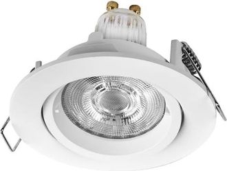 Osram Spot Set Twistlock LED Einbaustrahler Flexibel Wei&szlig;, 2,6W 2700K Warmwei&szlig;, Aluminium, Twistlock-System