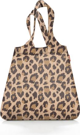 Reisenthel mini maxi shopper - faltbarer kompakter Rucksack -wasserabweisend, Couleur:leo macchiato