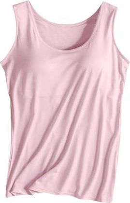 Generic D&eacute;bardeur pour femme avec coupe ample - Haut de sport avec soutien-gorge int&eacute;gr&eacute; - Yoga - Haut d&eacute;t&eacute; - Col rond - L&eacute;ger - Gilet stretch - &Eacute;l&eacute;gant - D&eacute;b