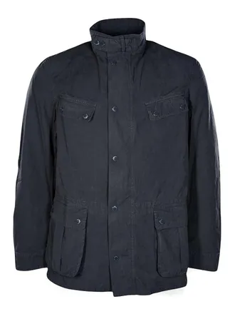 Barbour Manteau Au Genou - Bleu