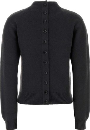 Christophe Lemaire Buttoned Sweater - Black