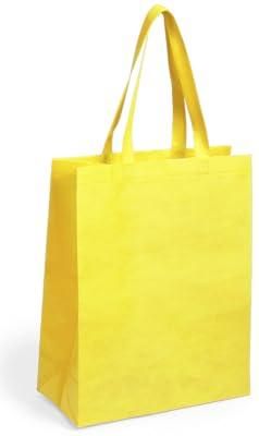 Generico Sac shopper tnt Shopping Poign&eacute;es Longues sac &agrave; main Femme Durable Shopping, jaune