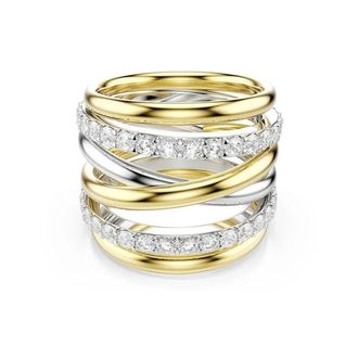 Swarovski Hyperbola Cocktail Ring - - Accessories - Damen - Mehrfarbig - 50 MM