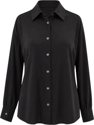 Liviana Conti Klassisches Hemd - - Blouses & Shirts - Damen - Schwarzk - M