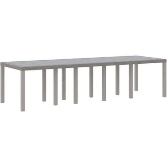 vidaXL Gartentisch Hellgrau 300 x 100 x 73 cm Poly-Rattan Vidaxl