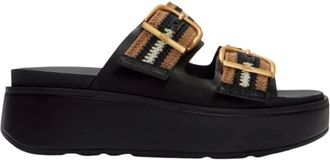 FitFlop Femme, Chaussures, Multicolore, Taille: 37 EU Gen-FF Max Buckle Two-Bar Slides