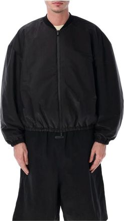 Fear of God Homme, Vestes, Noir, Taille: S Nylon Taffeta Padded Bomber Jacket