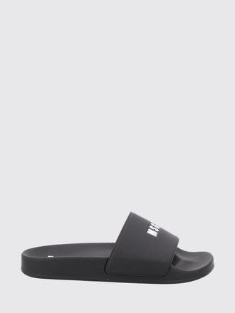 Msgm Claquettes de piscine en PVC avec maxi logo imprim&eacute; contrastant