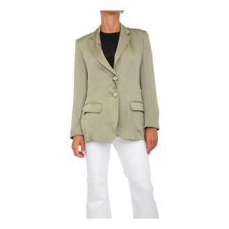 Marella Femme, Vestes, Vert, Taille: 42 FR Veste Verte pour Tenues &Eacute;l&eacute;gantes