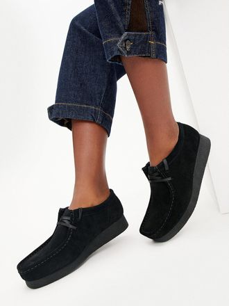 Clarks Halbschuhe Clarks Wallabee Evo Sh 26174746 Schwarz