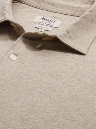 Bexley Aignan - Chemise homme taupe clair chin&eacute;