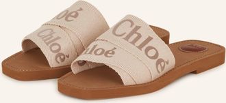 Chlo&eacute; Pantoletten Woody beige
