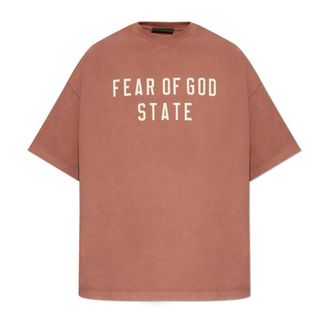 Fear of God T-Shirt mit Logo - - Tops - Herren - Rosa - XS