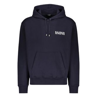 Balmain Hoodie - - Sweatshirts & Hoodies - Herren - Blau - S