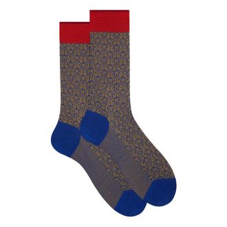 Gallo Gallo, Homme, Sous-vêtements, Multicolore, Taille: S Chaussettes courtes jaunes en coton pour hommes avec motif de pétales de fleurs