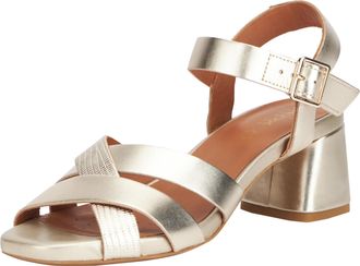 Geox Damen Genziana Mid B Heeled Sandal, Lt Gold, 38 EU