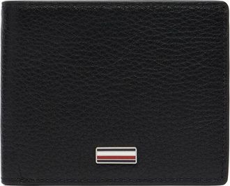 Tommy Hilfiger Geldb&ouml;rse Th Central Mini Cc Wallet AM0AM14495 Schwarz