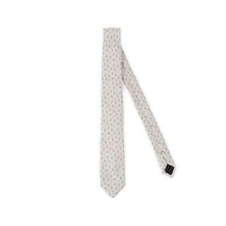 Au Printemps Paris Cravate &agrave; motif en soie