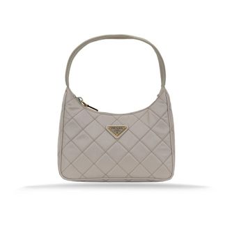 Prada Handtasche aus Stoff mit Rei&szlig;verschluss - - Bags - Damen - Grau - ONE SIZE