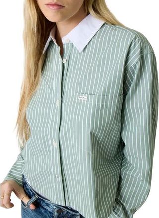 Guess Chemise courte &agrave; carreaux en coton