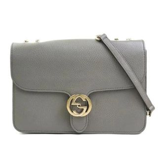 Gucci Pre-owned Cuir sacs-gucci - Femme - Pre-owned - Gris - Taille: ONE Size