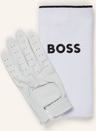 HUGO BOSS Set Tohmas: Golfhandschuh Und Mikrofasertuch weiss