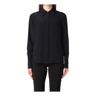 Liu Jo Chemise Femme M&eacute;lange de Soie - Femme - Blouses et Chemises - Noir - Taille: 42 FR