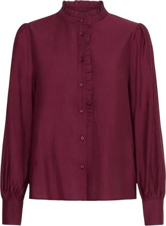 Ichi Ichi - Ihkarlani SH - Femme - Blouses et Chemises - Rouge - Taille: 44 FR